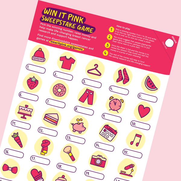 Downloadable resources for your Wear It Pink event | Breast Cancer Now